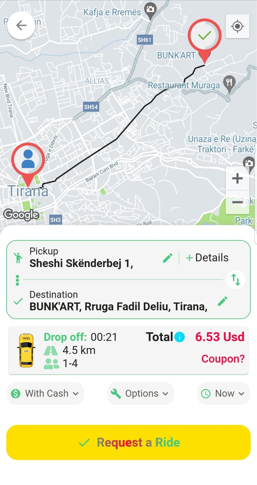 BUNKART Tirana: 11 things you should know about it - VrapOn Taxi App